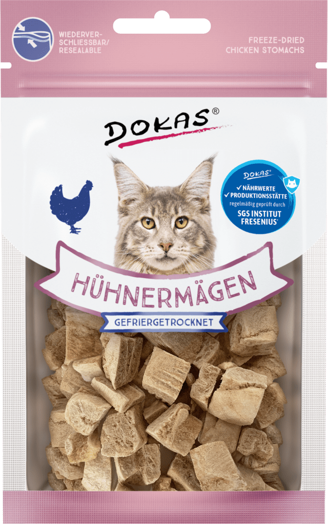 Chicken stomachs, freeze-dried 12g - DOKAS