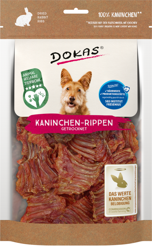 Rabbit ribs, 100 g - DOKAS