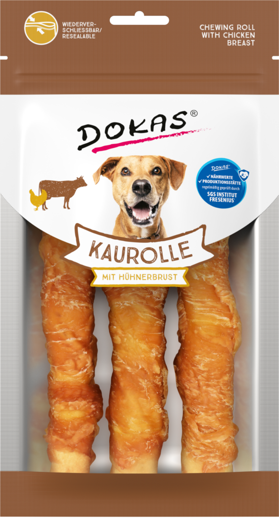 Chew roll with chicken breast medium, 150 g - DOKAS