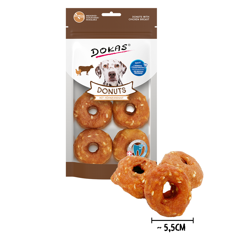Donuts with chicken breast, 160g - DOKAS