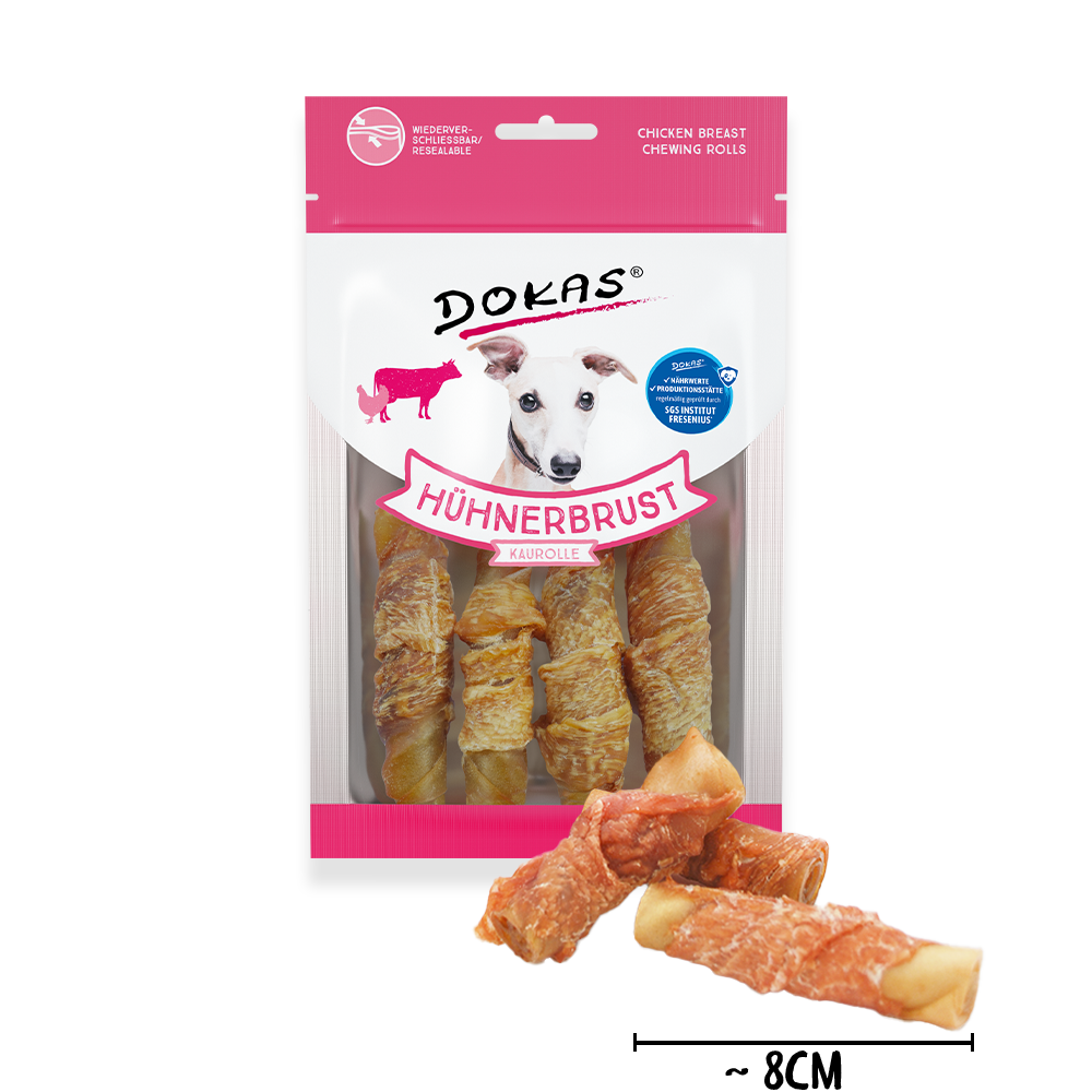 Hühnerbrust Kaurolle, 90 g - DOKAS