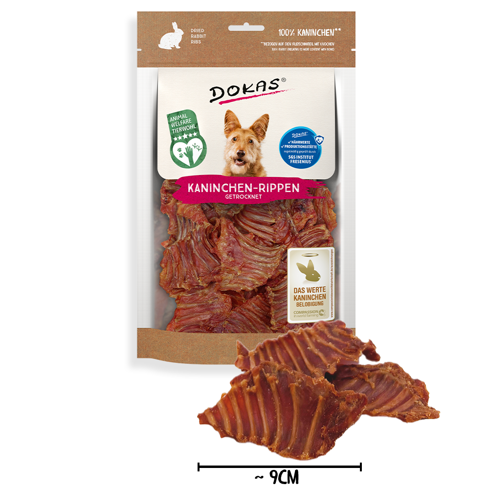 Rabbit ribs, 100 g - DOKAS
