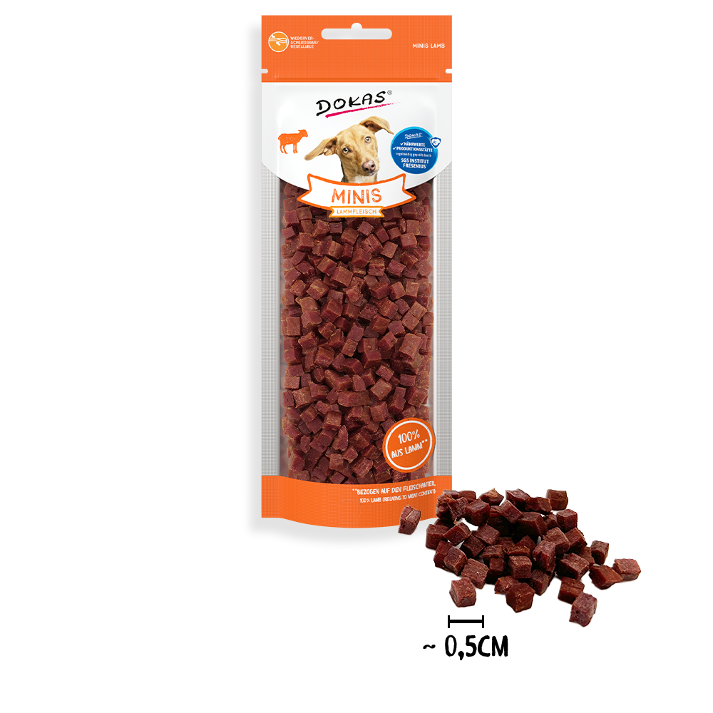 Minis with lamb, 70 g - DOKAS