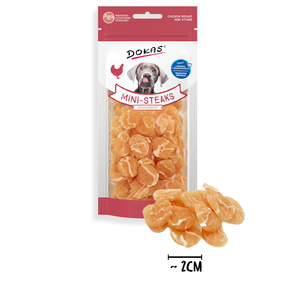 Mini steaks chicken breast 50 g - DOKAS